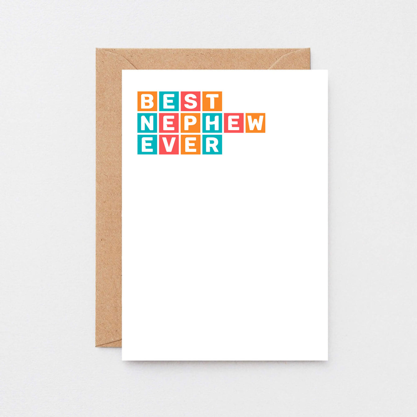 Modern Birthday Card For Nephew