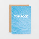 You Rock Card, Congratulatory Card, Thank You Card